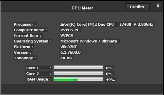 Cpu Meter with Adobe Code | SourceCodester